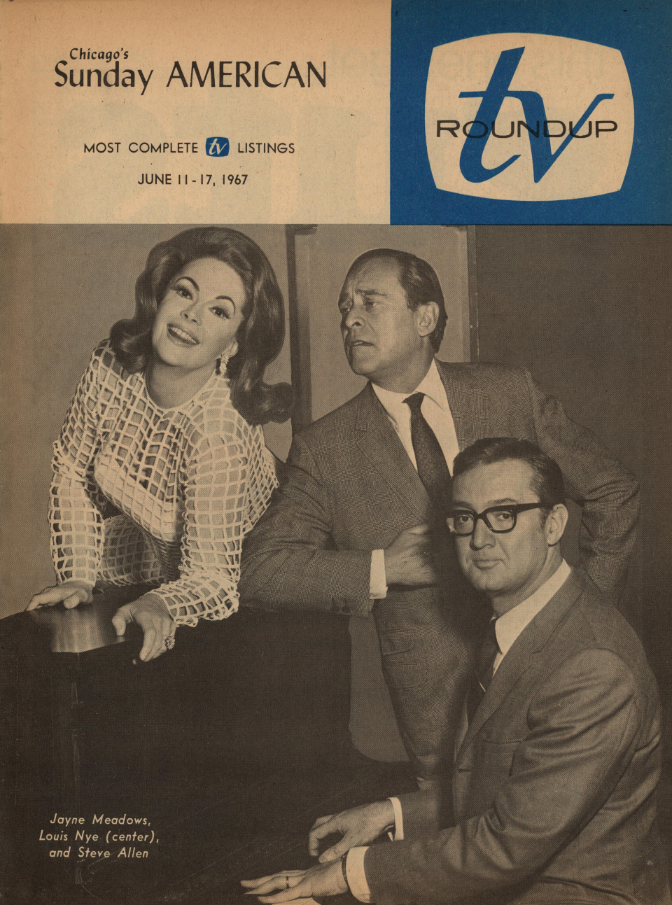 Steve Allen-Jayne Meadows-Louis Nye-1967-2 | NAMM.org